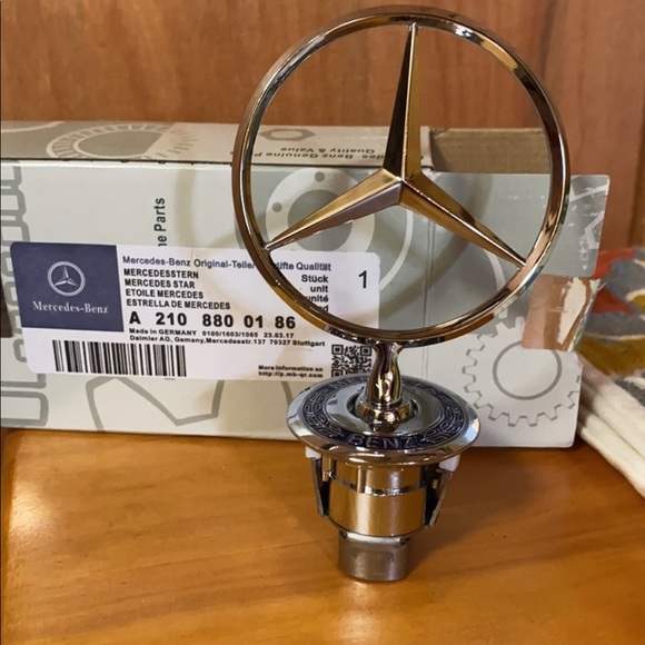 Mercedes Benz | Accessories | Mercedes Benz Hood Emblem Solid Chrome 6 ...